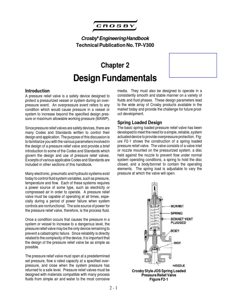 PRD Design Fundamentals | PDF | Valve | Energy Technology