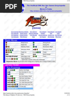 KOF 2002 Move and Combo List | PDF