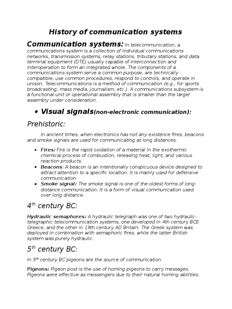 Evolution of Communication Systems | PDF | Optical Fiber | Computer Network