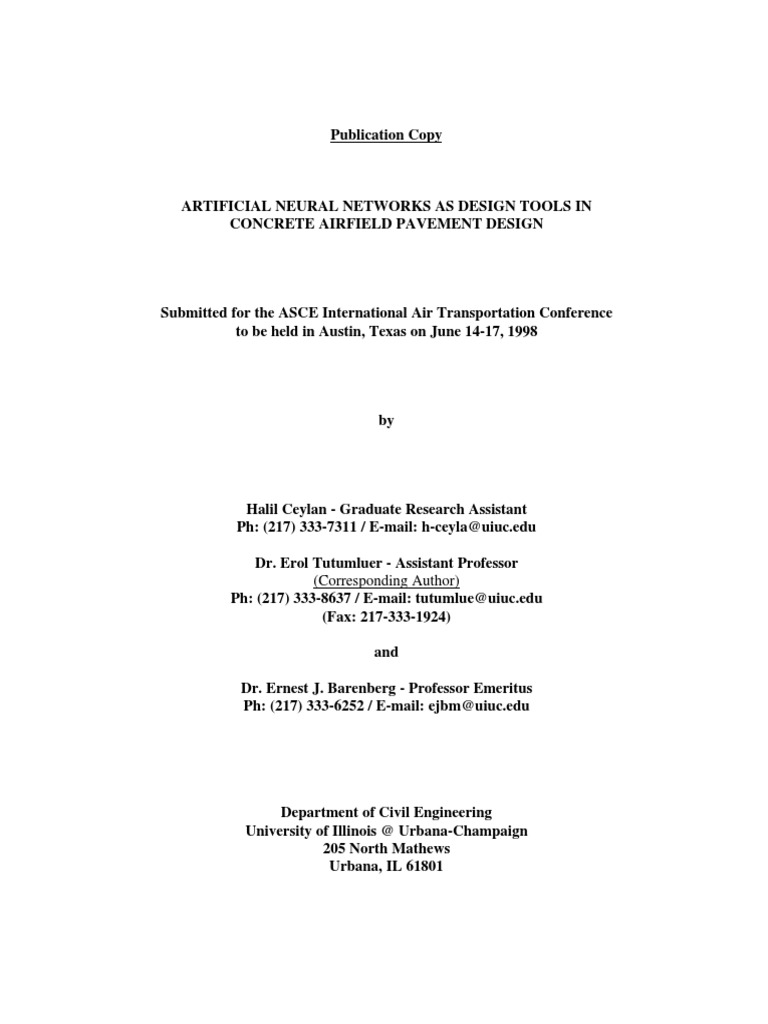 Corresponding Author | PDF | Artificial Neural Network | Finite Element Method