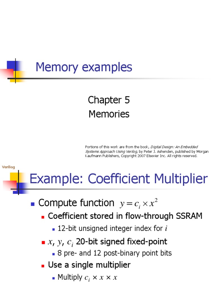 Memory examples: Memories