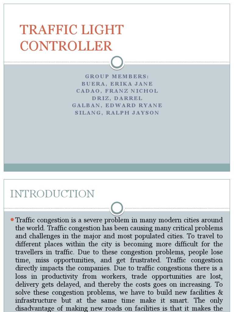Traffic Light Controller | PDF | Pic Microcontroller | Traffic Light