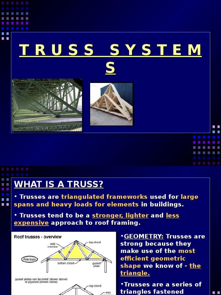 Truss Systems | PDF | Truss | Architectural Design