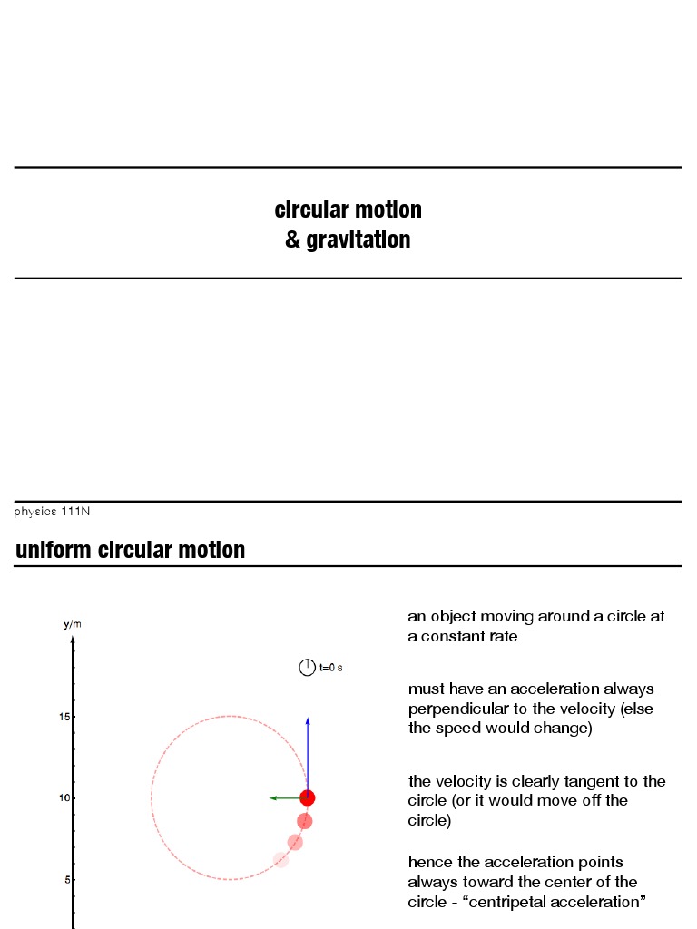 4 Circular Motion Gravity | PDF | Mass | Gravity