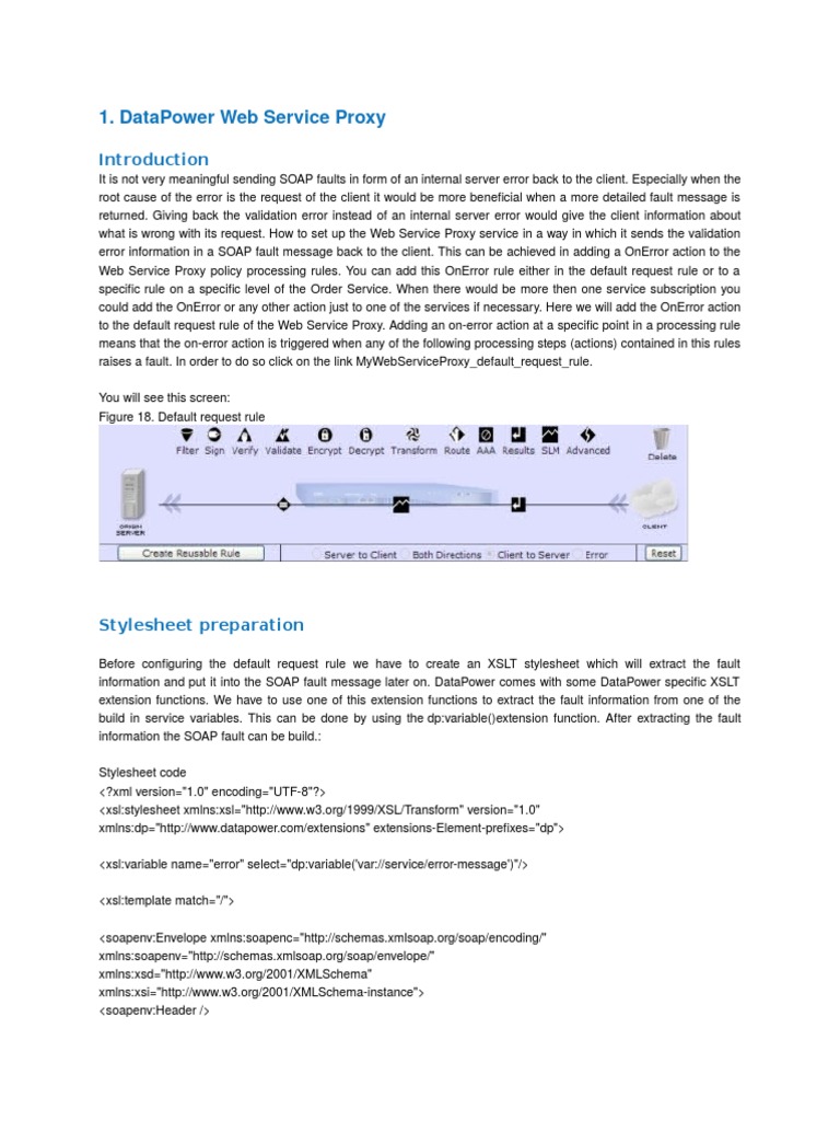 Datapower Web Service Proxy | PDF | Xml Schema | Xml