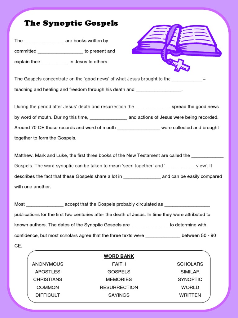 The Synoptic Gospels | PDF