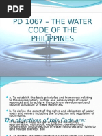 Overview of PD 1067 Water Code | PDF | River | Water