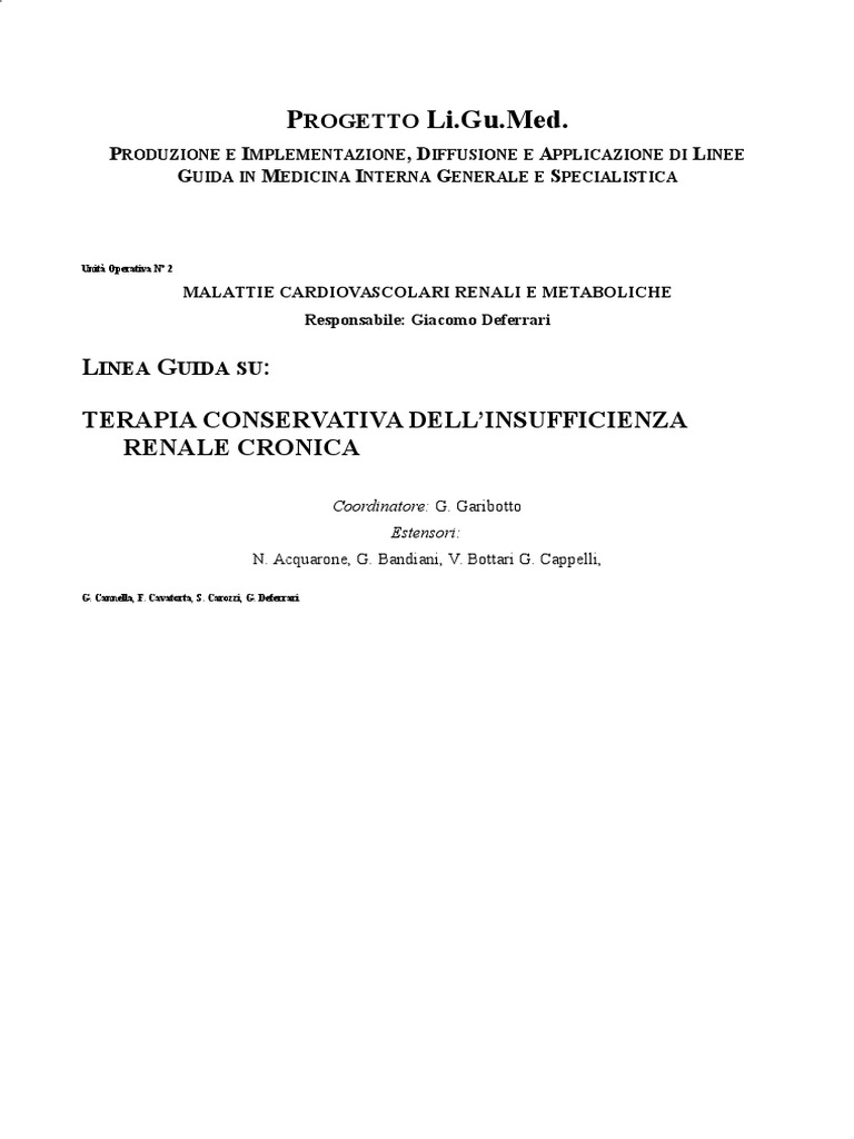 Linee Guida Per Irc | PDF