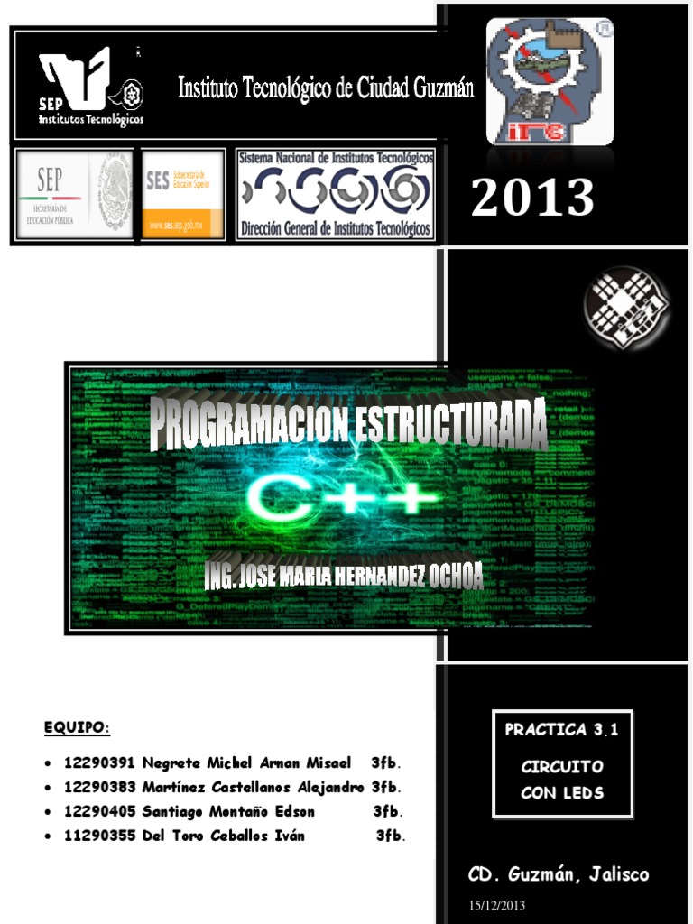 Circuitos Con Leds (PIC16f877a) | PDF | Diodo emisor de luz | Corriente ...