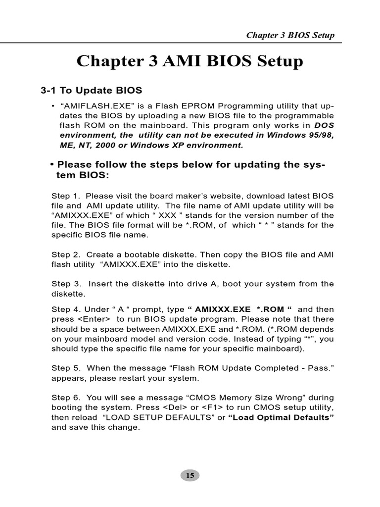 AMIBIOS 3.31a | PDF | Bios | Booting