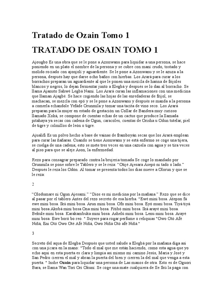 Tratado de Ozain | PDF | Religión y creencia | Naturaleza