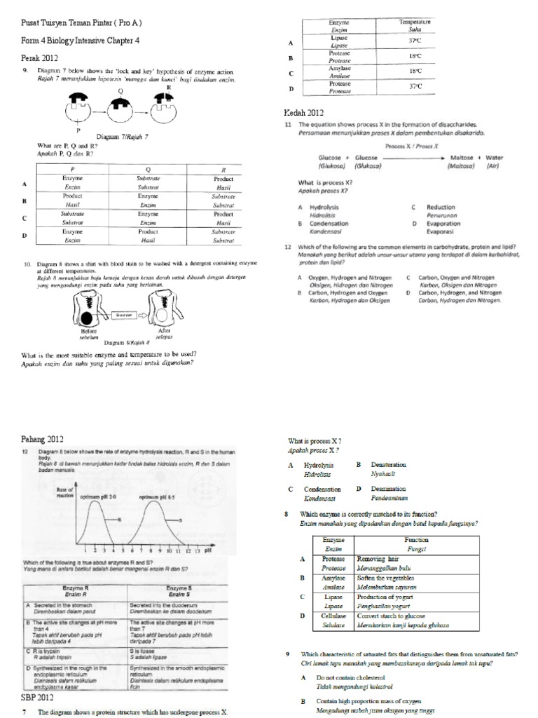 F4 SPM Biology Chapter 4 | PDF