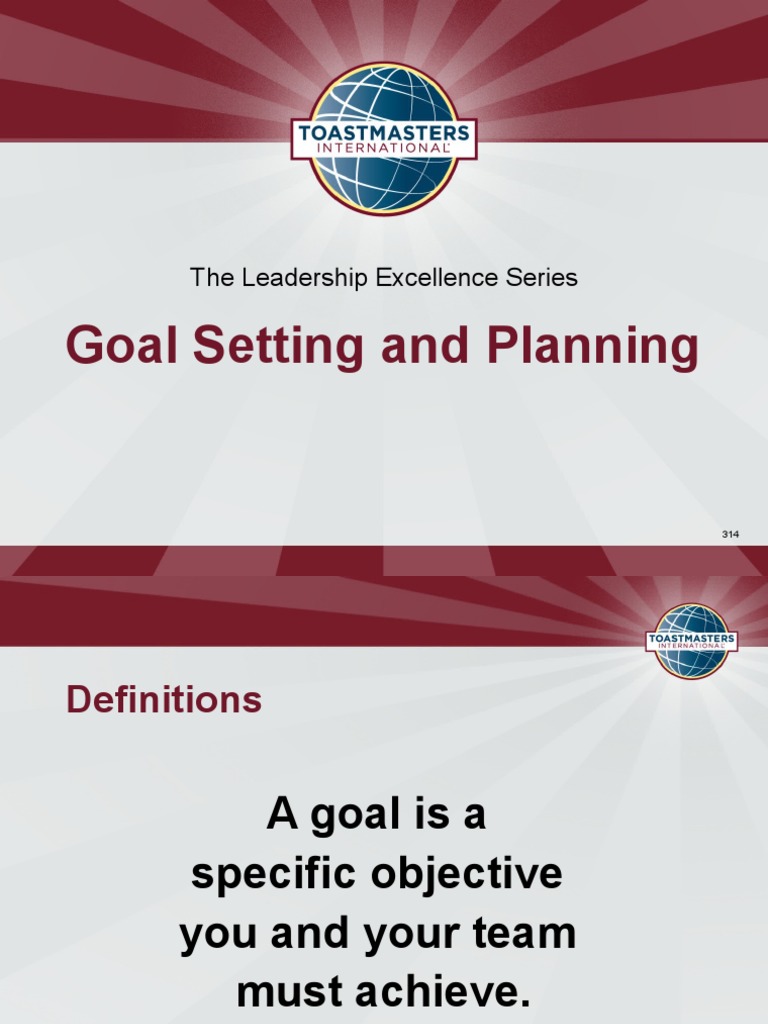 Goal Setting and Planning: The Leadership Excellence Series | PDF ...