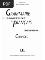 Grammaire Progressive Du Français - Niveau Intermédiaire - Livre ...