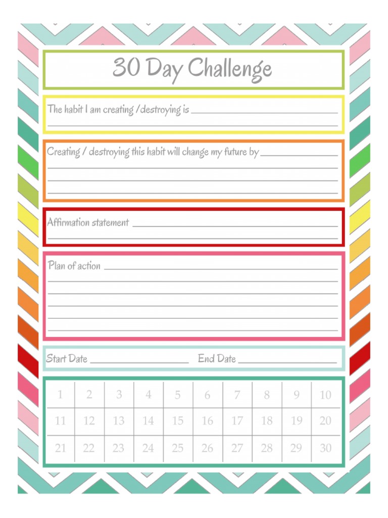 30 Day Challenge | PDF
