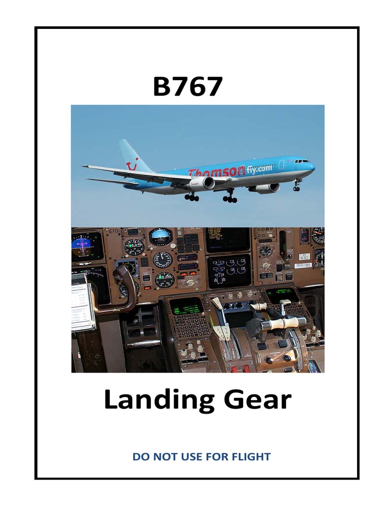 Boeing 767 300 Landing Gear | PDF | Landing Gear | Rudder