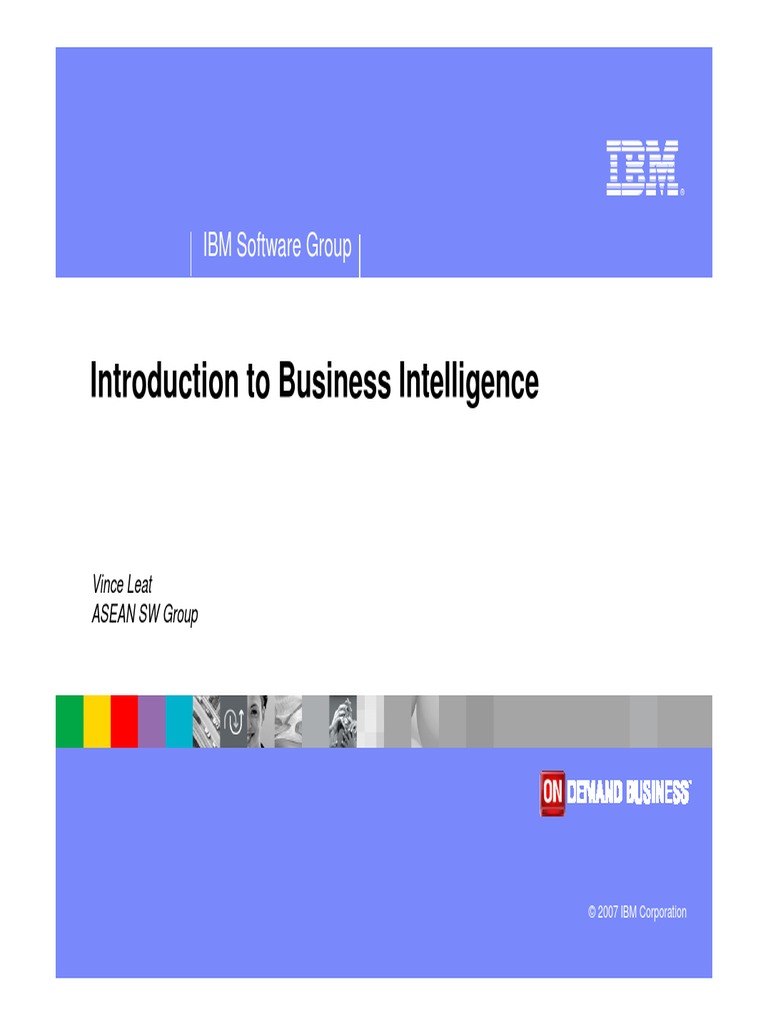 Introduction To Business Intelligence | PDF