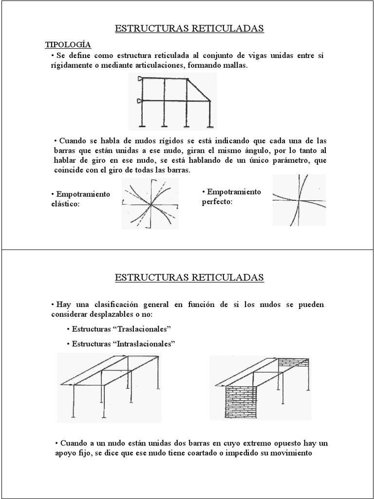 Estructuras Reticulares General | PDF | Rigidez | Mecánica