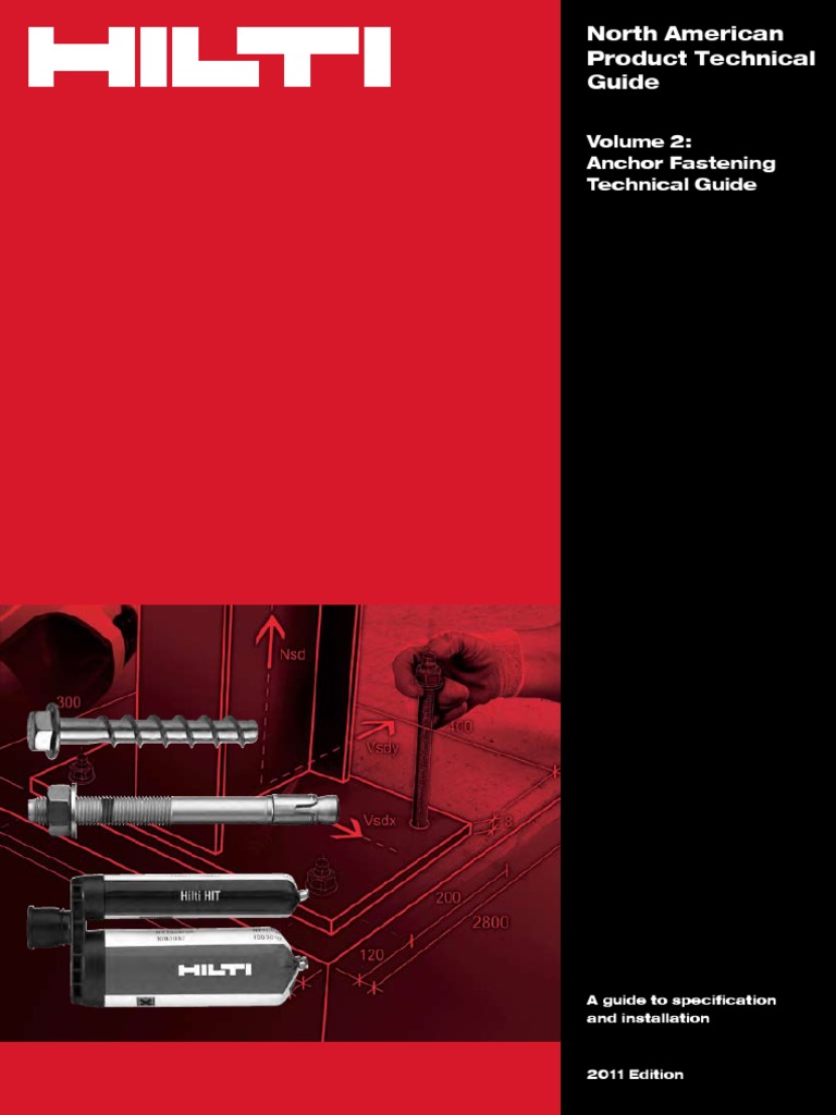Hilti Product Technical Guide Vol 2 Anchor Fastening | PDF | Technology ...