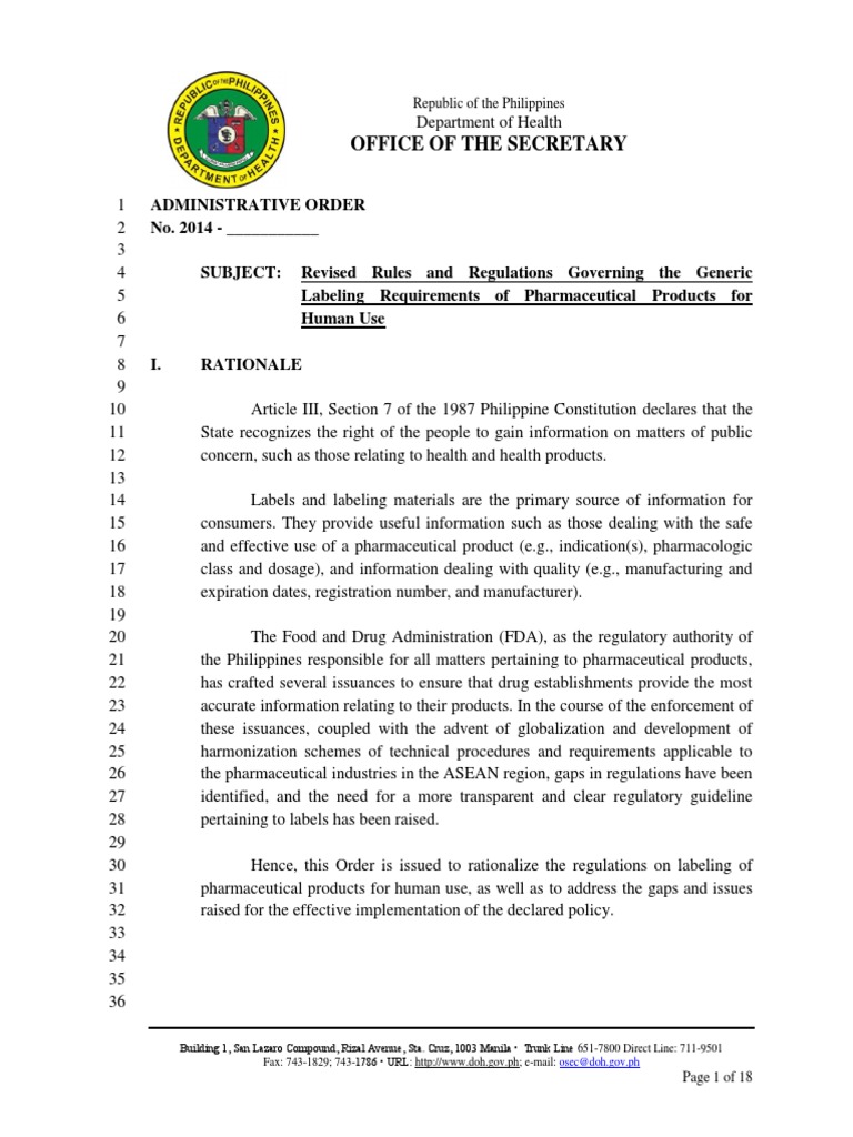 Generic Labeling | PDF | Pharmaceutical Drug | Food And Drug Administration