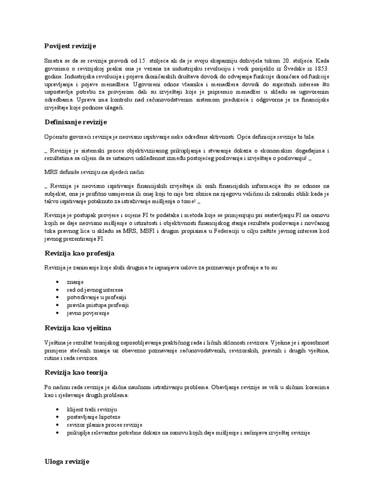 Revizija | PDF