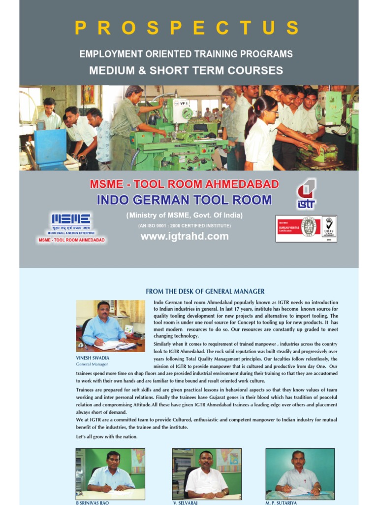 IGTR Courses | PDF | Numerical Control | University And College Admission