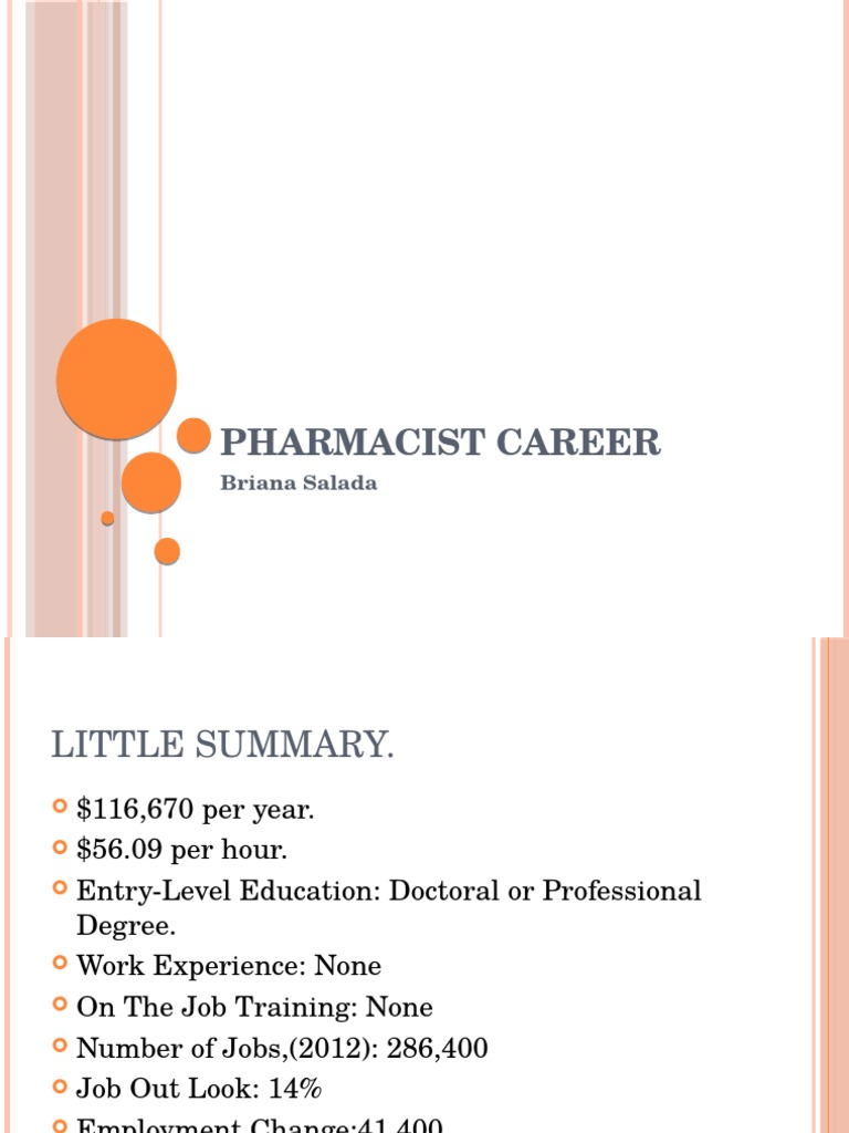 Pharmacist Career Overview and Pathways | PDF | Self-Improvement | Wellness