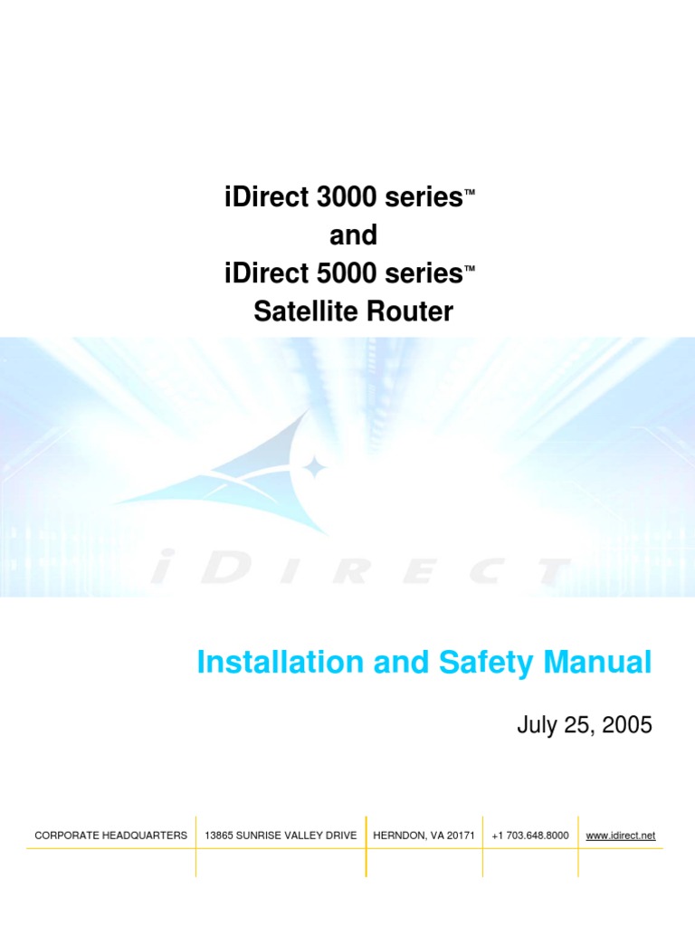 Idirect Netfinity 3000 Manual | PDF