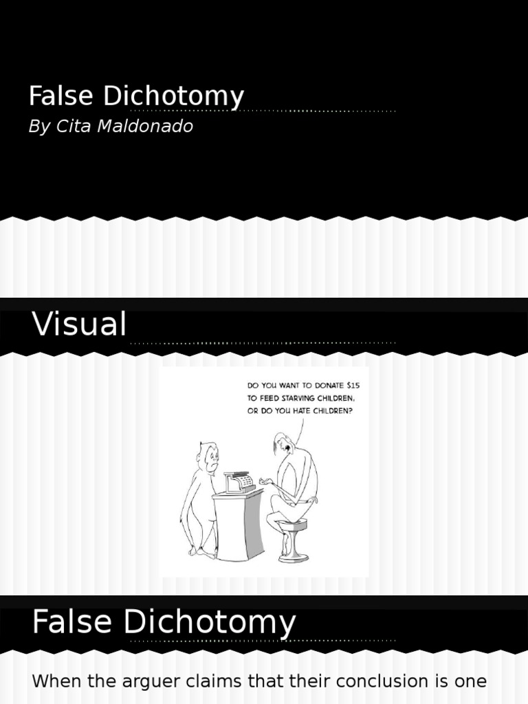Understanding False Dichotomy in Arguments | PDF