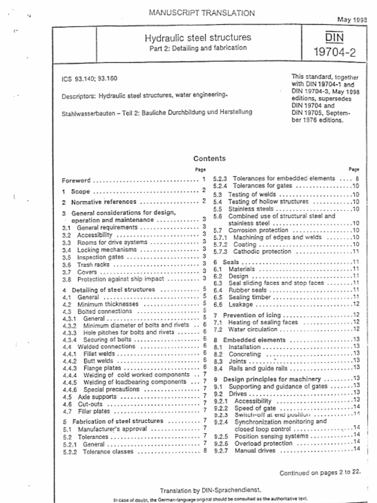 DIN 19704-2.pdf - 05-1998 | PDF