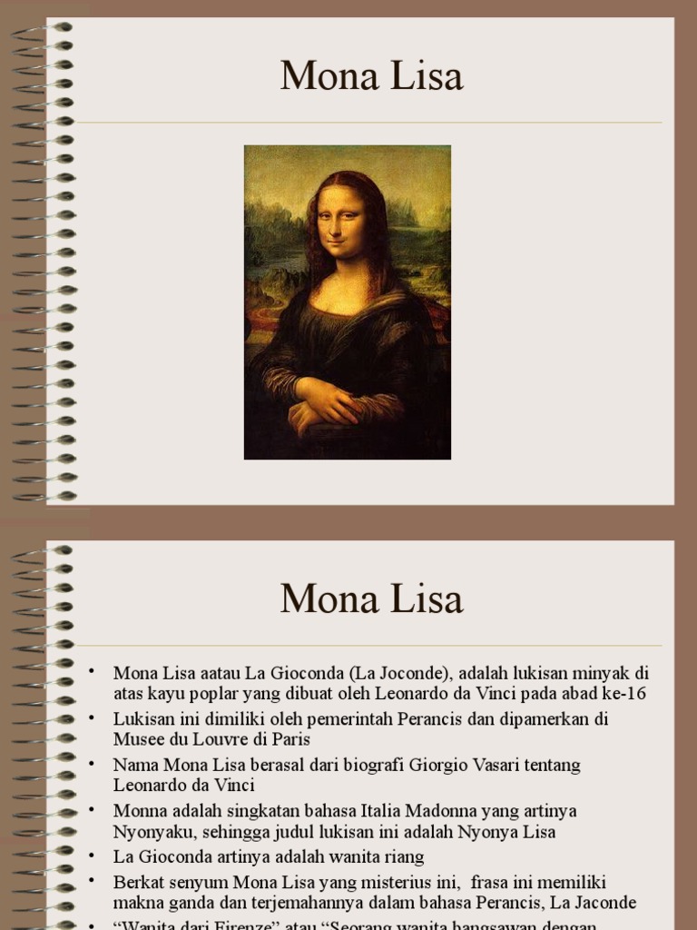 Mona Lisa | PDF | Klasik
