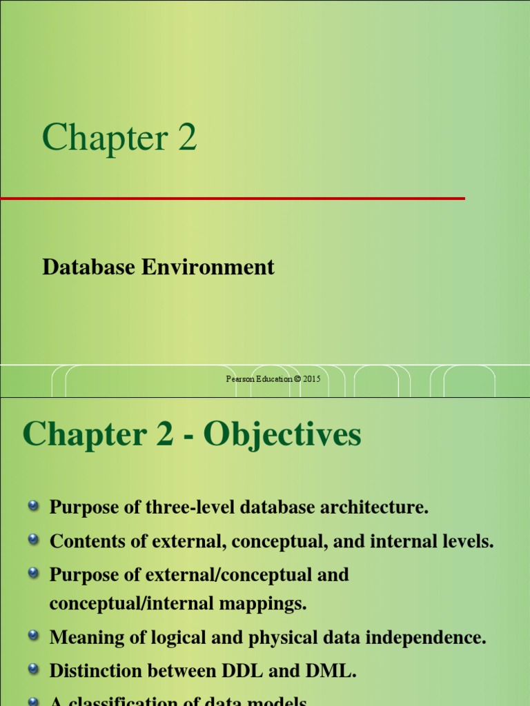 Chapter 2 - Database Environment | PDF | Conceptual Model | Data Model