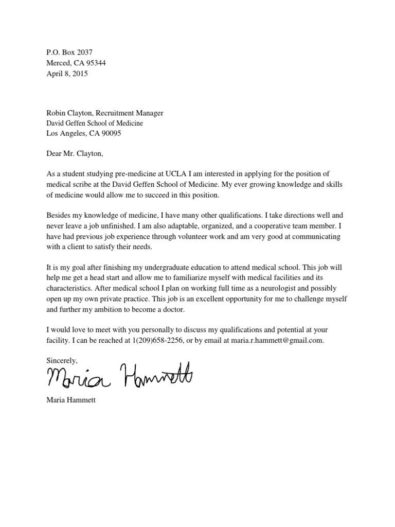 Coverletter | PDF | Career & Growth