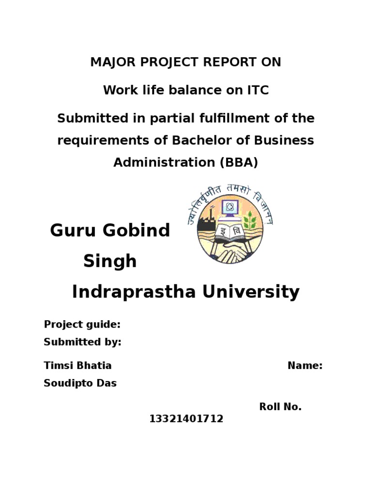 Itc Project Report | Human Resource Management | Employment