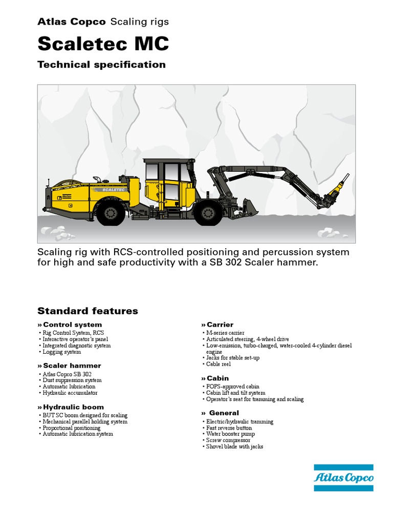 Acuñador Scaletec MC Atlas Copco | PDF | Transmission (Mechanics ...