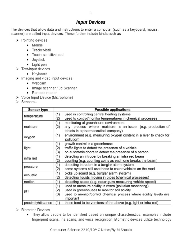 Olevel Computer Science Notes 2210 | PDF | Computer Data Storage | Data ...