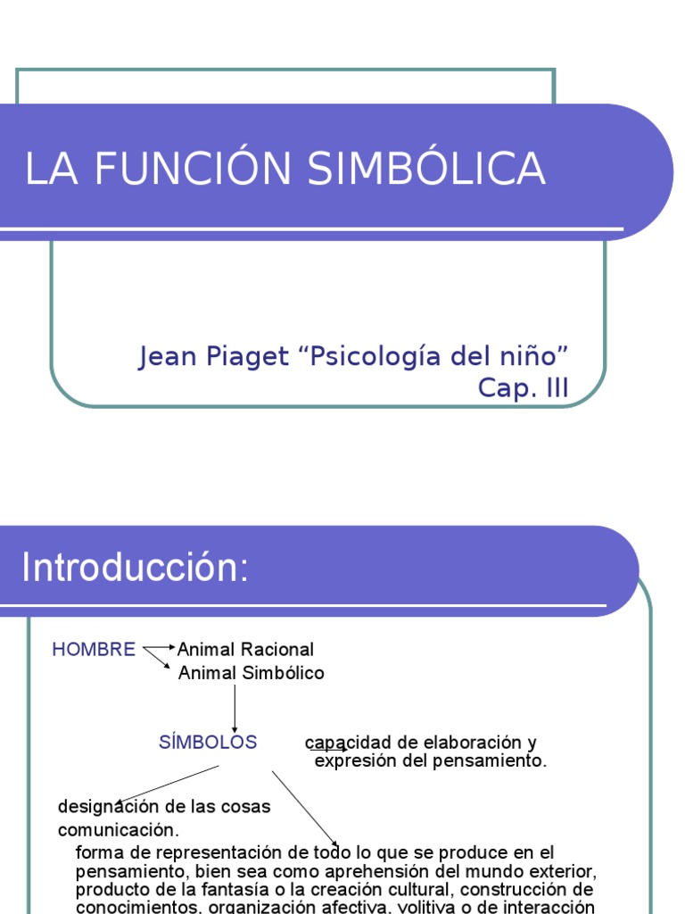 La Función Simbólica | Los símbolos | Comunicación | Prueba gratuita de ...