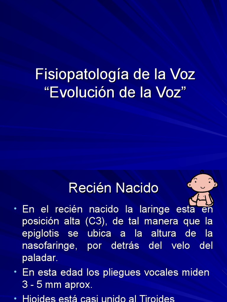 Evolución de La Voz | PDF | Laringe | Adultos