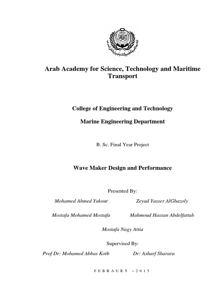 Wave Maker Design and Preformance | PDF | Applied And Interdisciplinary ...
