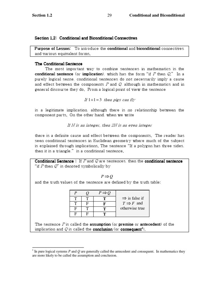 Understanding Conditional Statements | PDF | If And Only If | Deductive ...