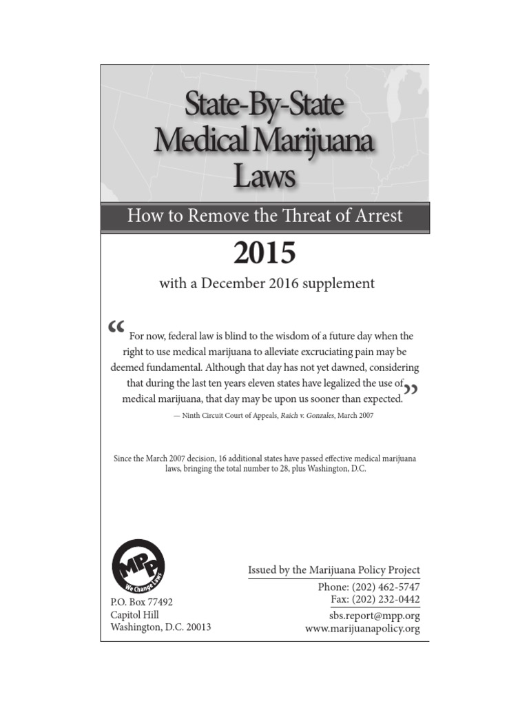 State-by-State Laws Report 2015 | PDF | Medical Cannabis | Cannabis (Drug)