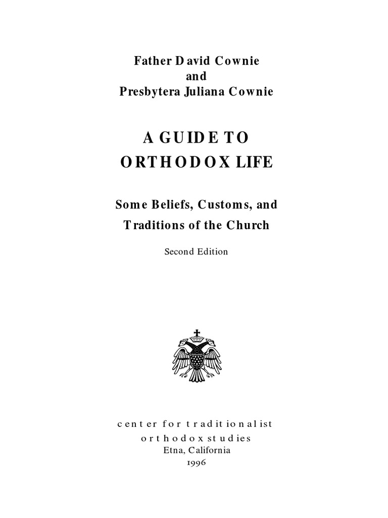 A Guide To Orthodox Life | PDF | Eastern Orthodox Church | Icon
