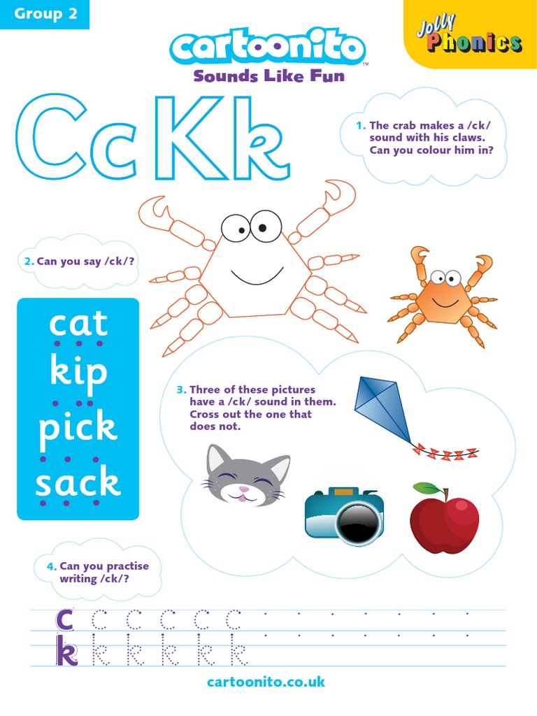 Jolly Phonics Group 2 Worksheets | PDF | Art