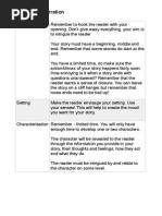 Skellig Chapter Summaries | PDF