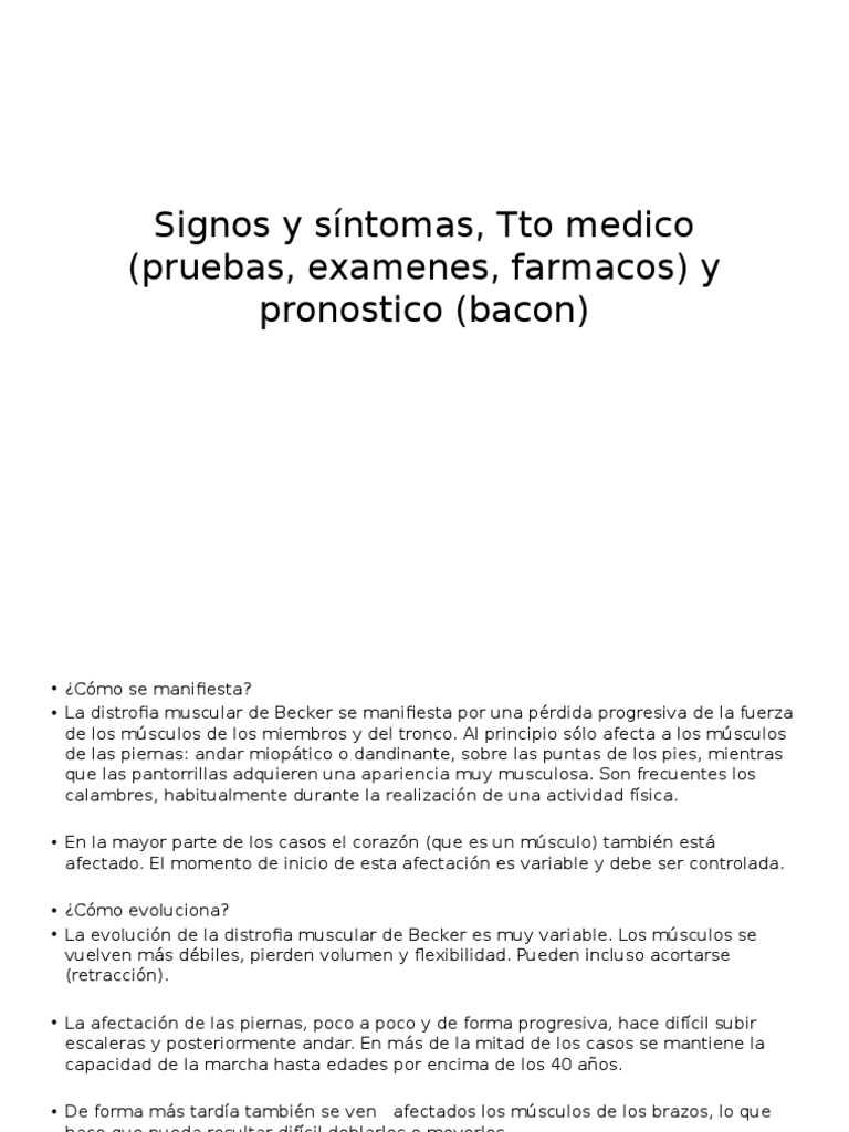 Distrofia Muscular de Becker | Músculo | Medicina CLINICA