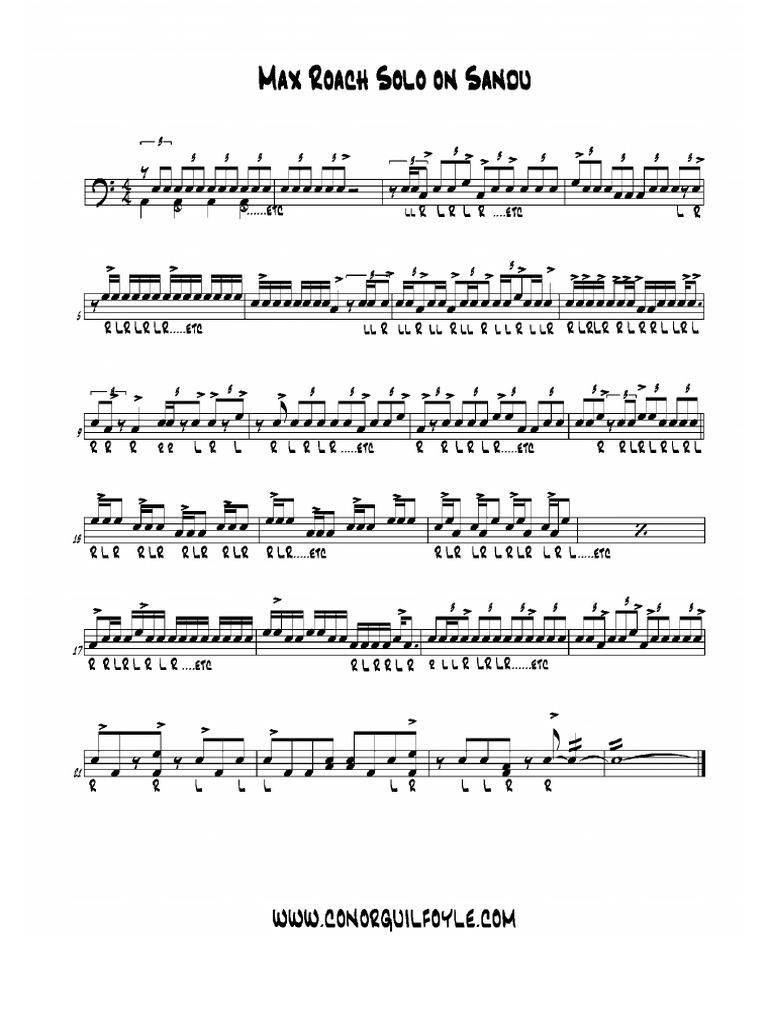 Max Roach Solo Sandu | PDF