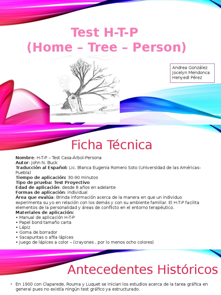 Test Proyectivo HTP (Home - Tree - Person) | PDF | Arboles | Sicología