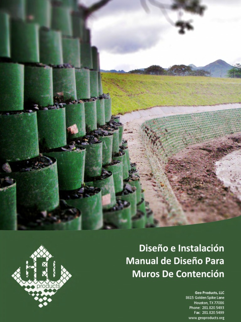 Manual de Diseño de Muros de Contención - Geoceldas | PDF