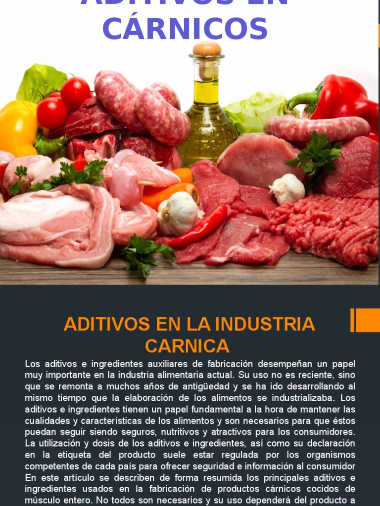 Aditivos en Cárnicos | Curado (Conservación de Alimentos) | Carne