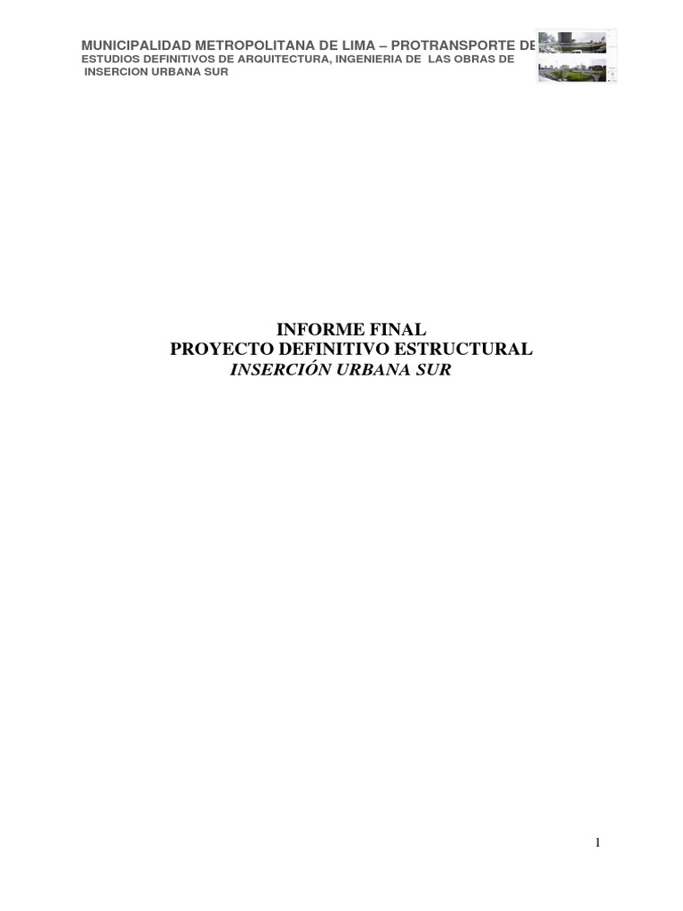 Informe Final Estructuras | PDF | Lima | Hormigón